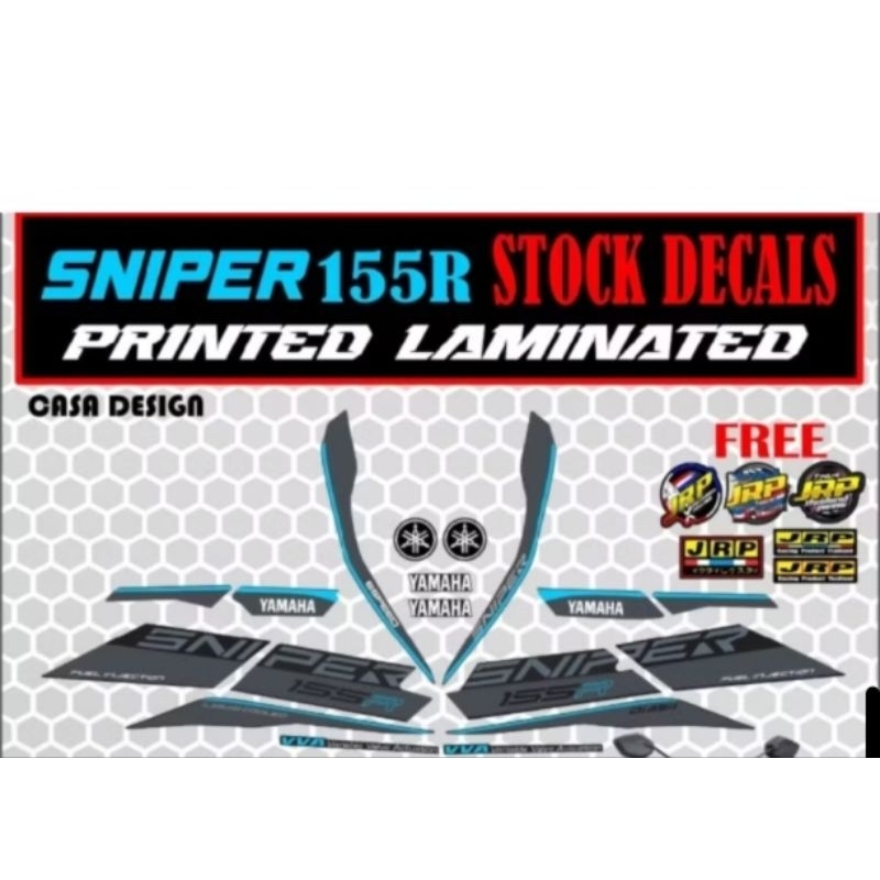 stock decals for sniper 155 printed laminated casa design | Shopee ...