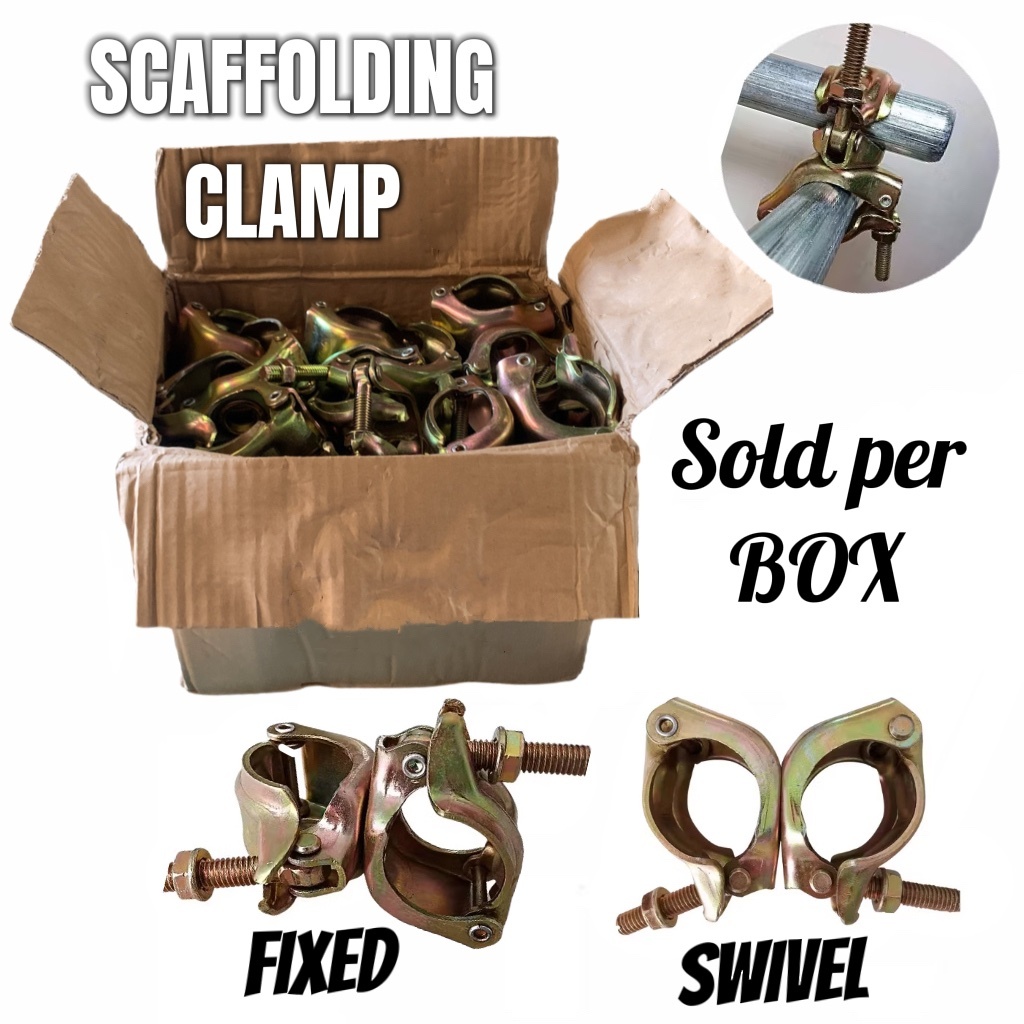 Scaffolding Clamp Sold PER BOX ( 30pcs ) Swivel and Fixed*() | Shopee ...