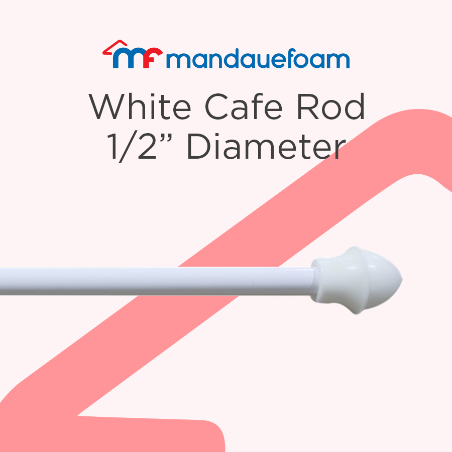 Mandaue Foam White Cafe Rod (1/2" Diameter) | Shopee Philippines