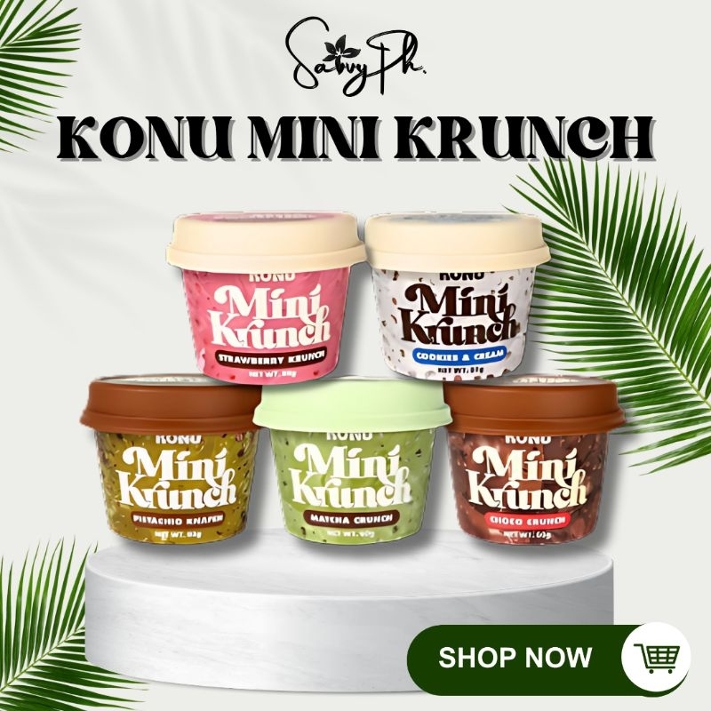 Konu Mini Krunch Cereal Jar Snack 60g Chocolate Coated Snacks in a Jar ...