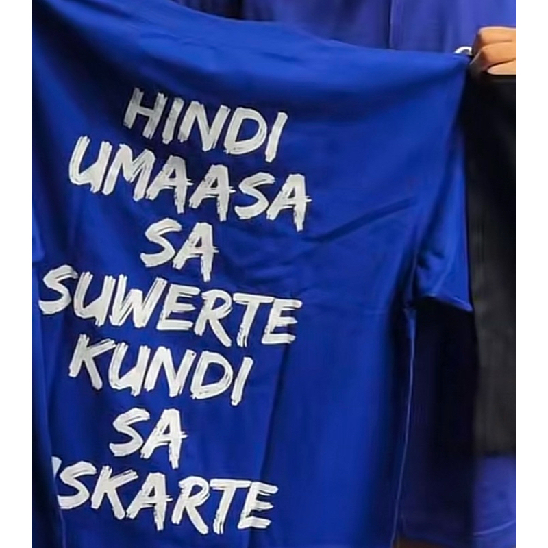 Hindi Umaasa sa Suwerte Kundi sa {DISKARTE} f&b print tshirt cotton for ...