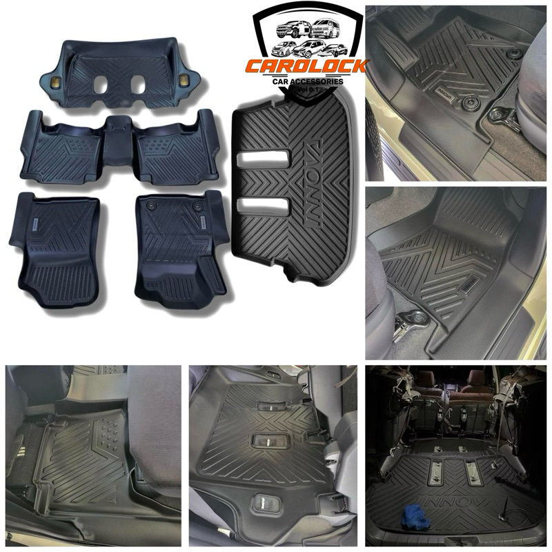 Toyota Innova 2016 - 2025 Full Deep Dish Matting with Trunk Tray ...