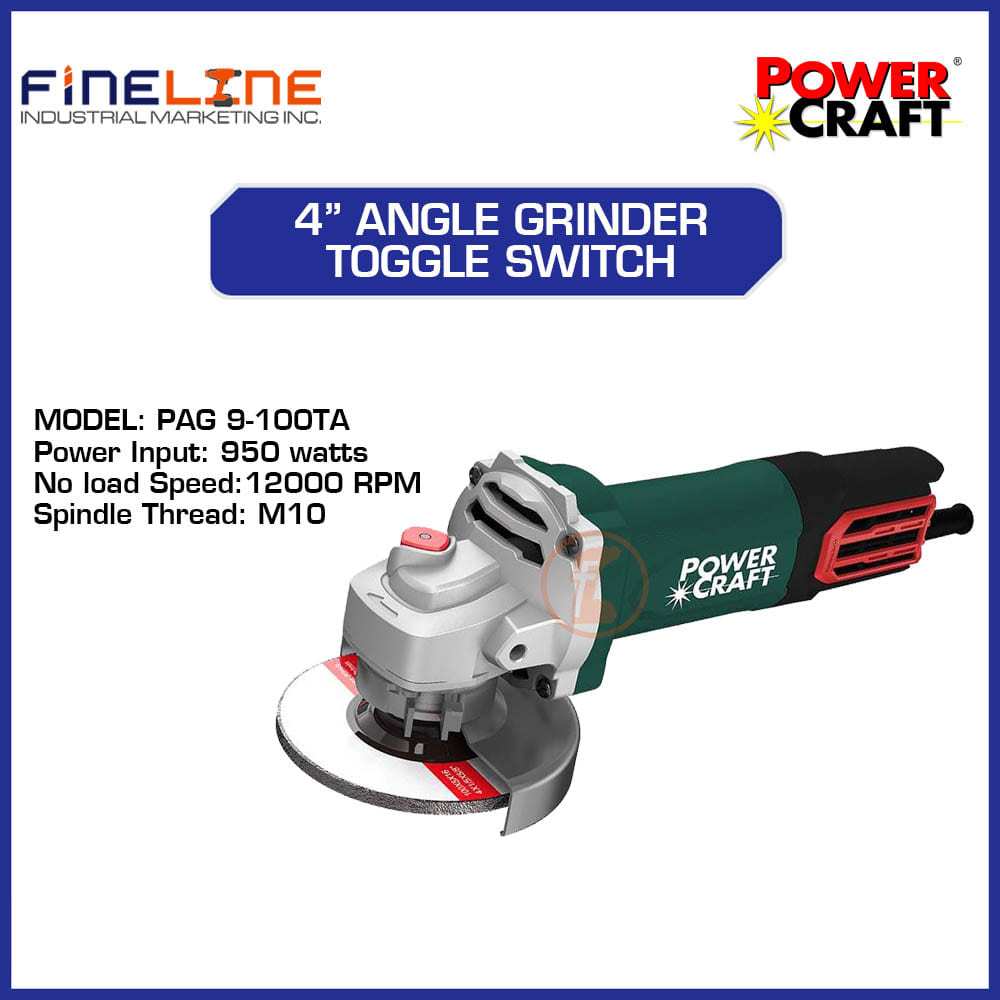 POWER CRAFT Angle Grinder 4" - Toggle Switch | Shopee Philippines