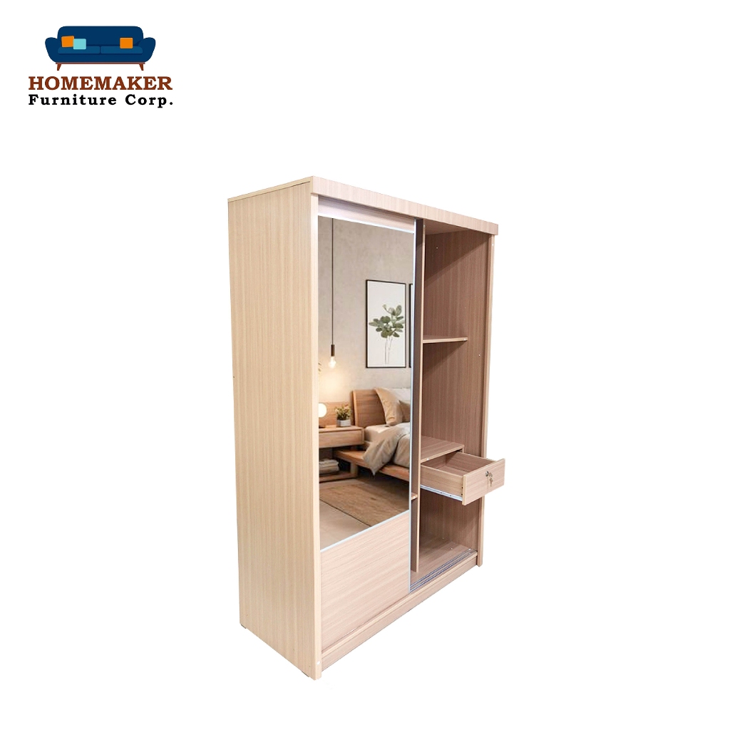 Homemaker Furniture Varia 2 Mirror Sliding Wardrobe | Shopee Philippines