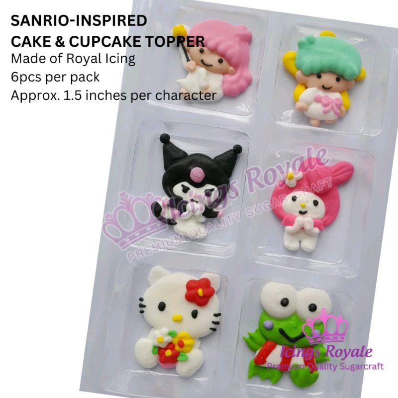 Sanrio Kuromi Melody Twin Star Keroppi Cinnamoroll Inspired Edible Cake ...