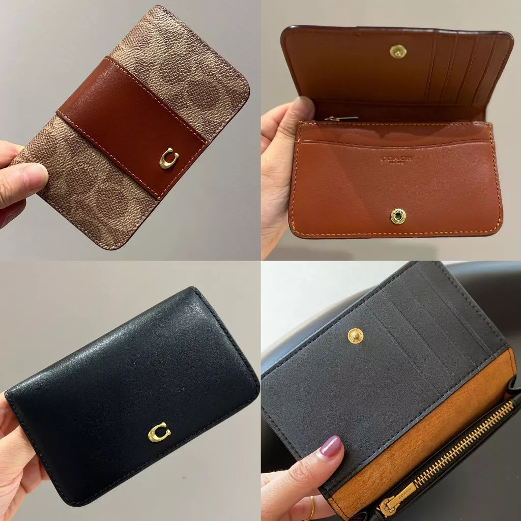 C5870 Card Folding Snap Card Case Card Holder Slim Multi-Card | Shopee ...