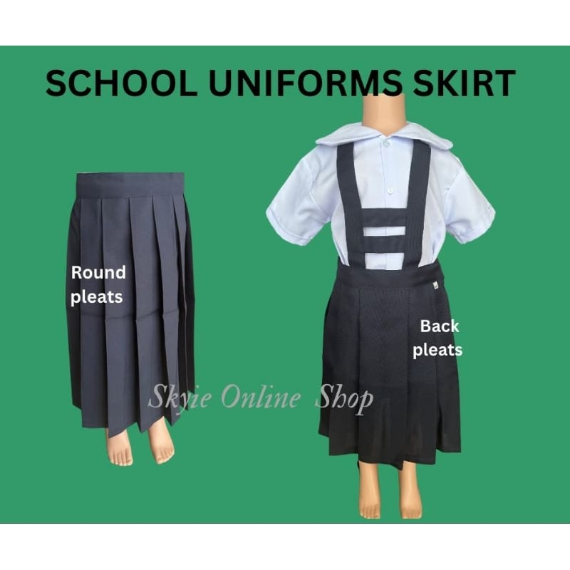 School Uniform Palda, Palda Navy Blue Back and Round Pleats, School ...