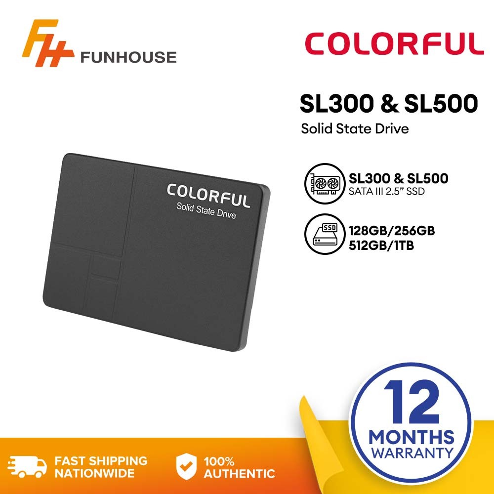 Funhouse | Colorful SL300 & SL500 SATAIII 2.5" SSD | Shopee Philippines