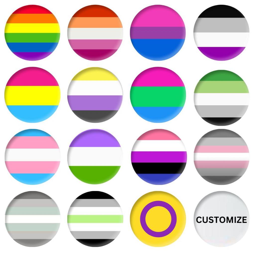 LGBTQIA+ Pride Flag Button Pins | Shopee Philippines