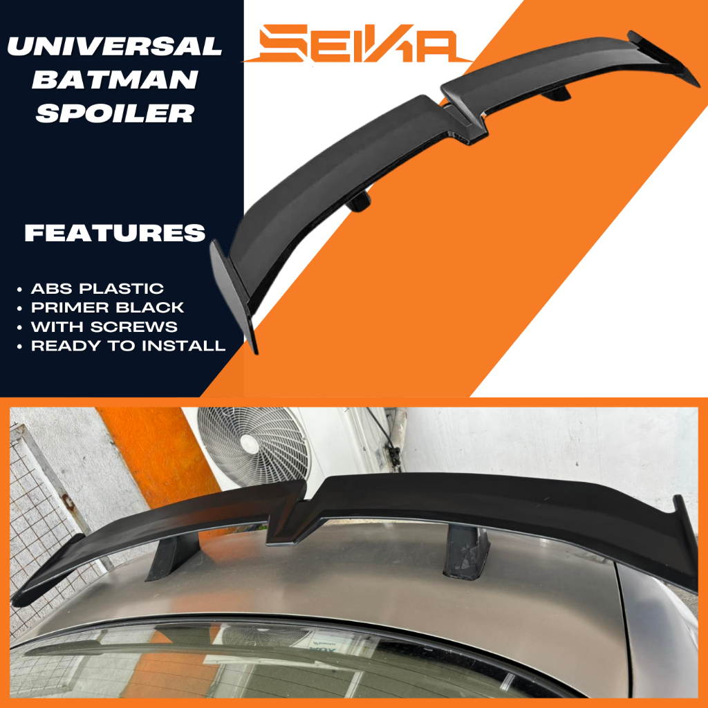 Universal Batman Rear Wing Spoiler Body Kit (Matt black Finished ...