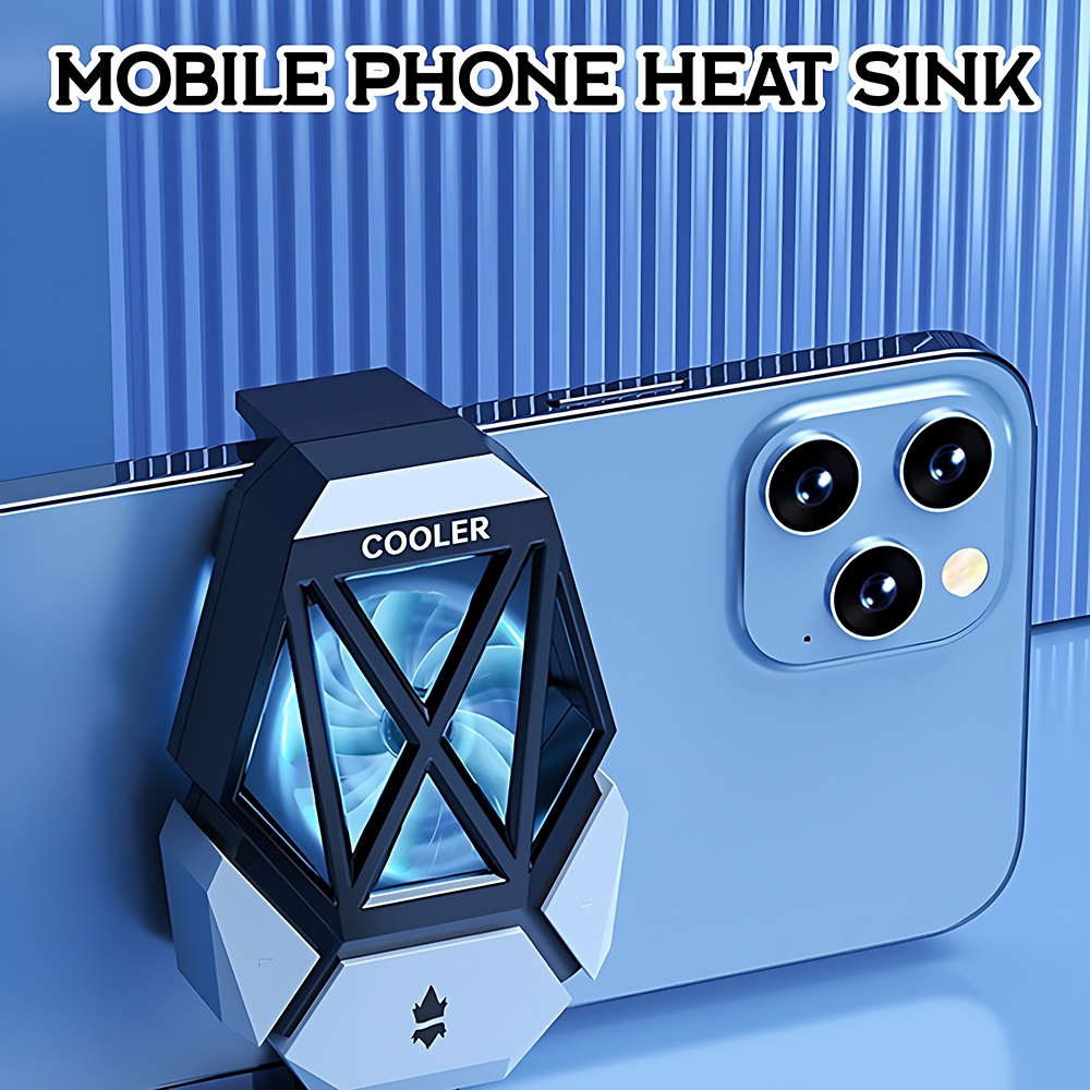 Universal Mini Mobile Phone Fan Radiator Turbo Hurricane Game Cooler ...