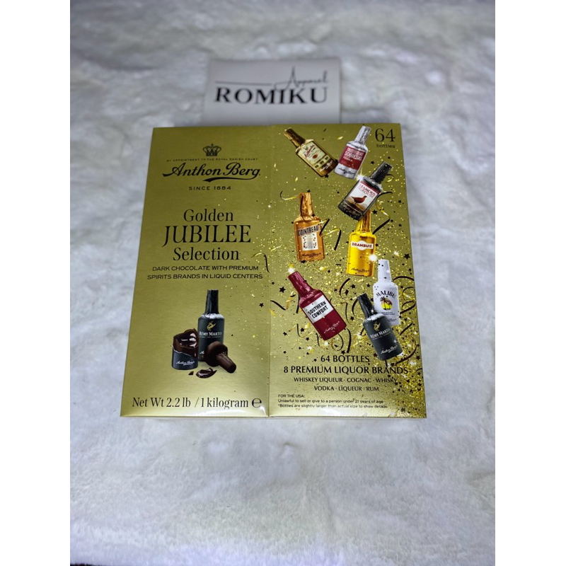 Anthon Berg A Selection of Liquor Filled Dark Chocolate 64 Bottles 1kg ...