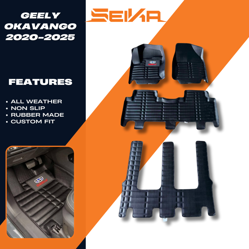 Geely Okavango car mat all year model Premium Diamond Deep Dish Car ...