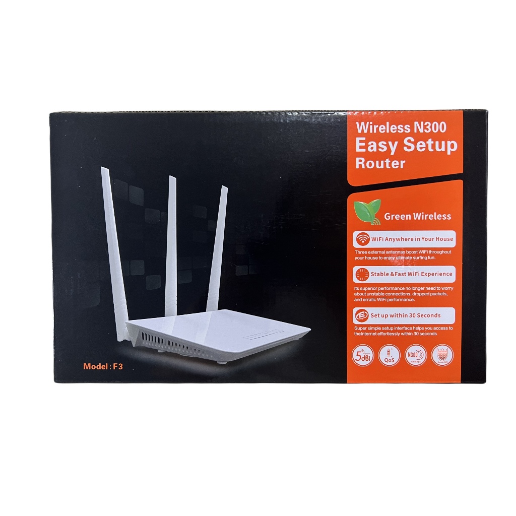 WirelessF3 N300 Router 300M Home WiFi Amplifier Wall-penetrating King 2 ...
