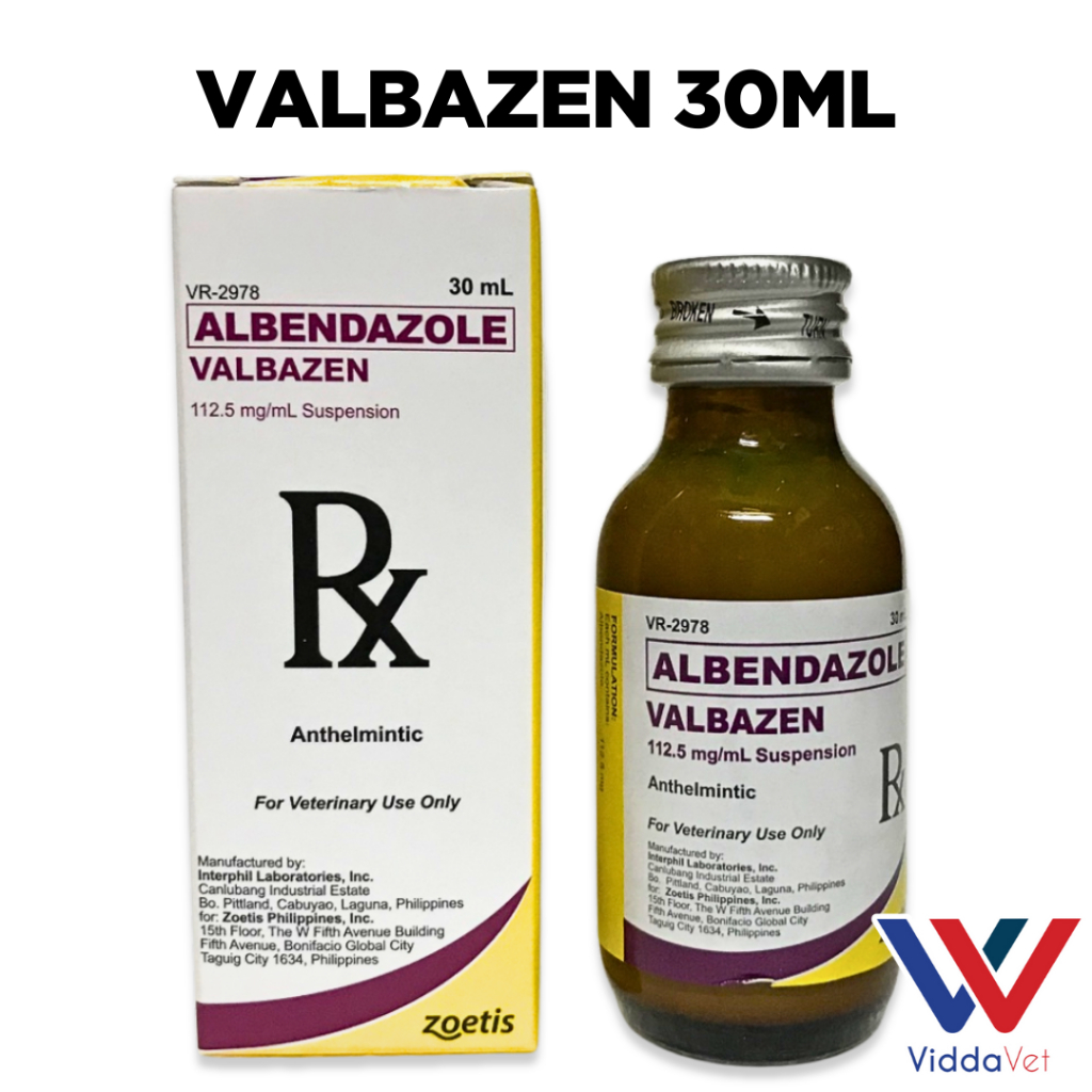 Valbazen 30 ml oral Suspension Zoetis oral dewormer for animals EXP MAY ...