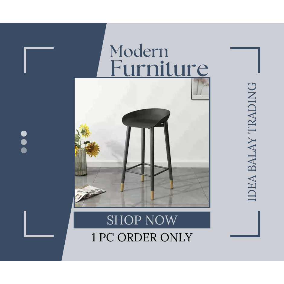 Indoor High Bar Stools Chair Nordic Bar Chair High Stool 75CM barstool ...