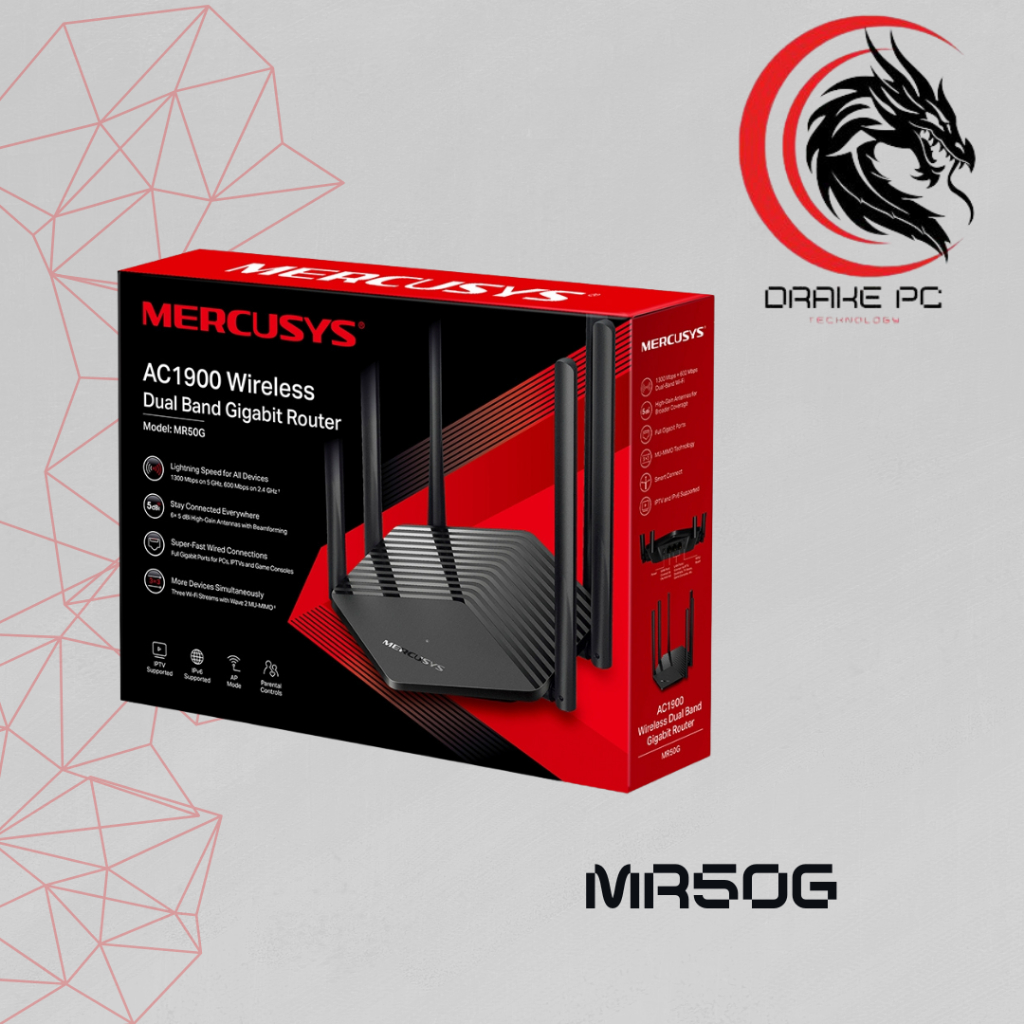 Mercusys MR50G AC1900 Dual-Band Wi-Fi Gigabit Router | Shopee Philippines