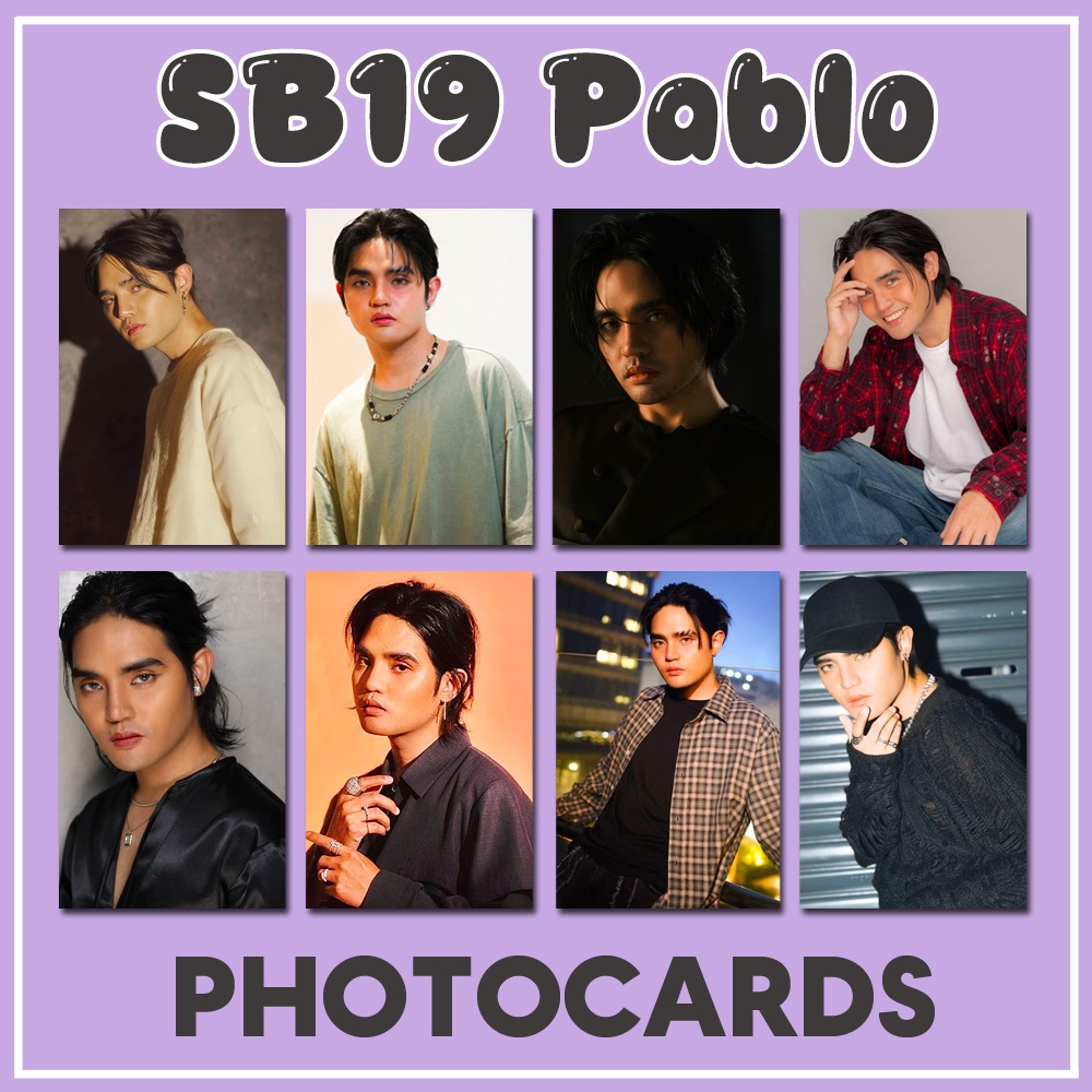 SB19 Pablo Nase Photocards / Lomocards Prints P-Pop Artist Personalized ...
