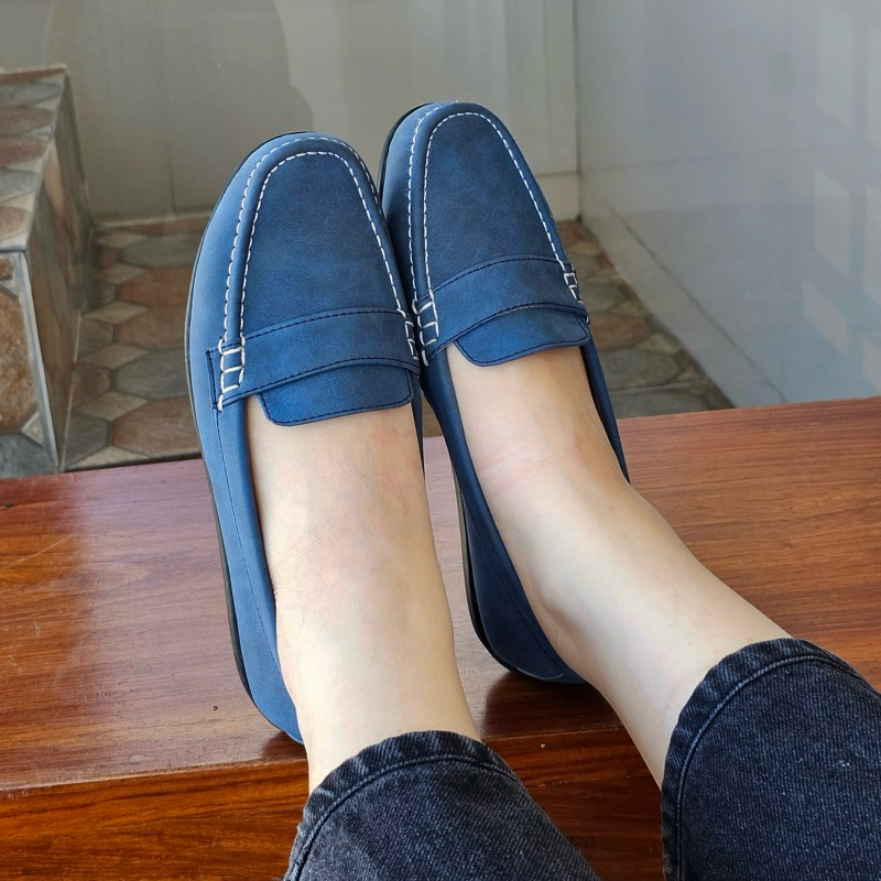 All Day Buttery Soft Faux Suede Leather Topsider Loafer Shoes Slip Ons ...