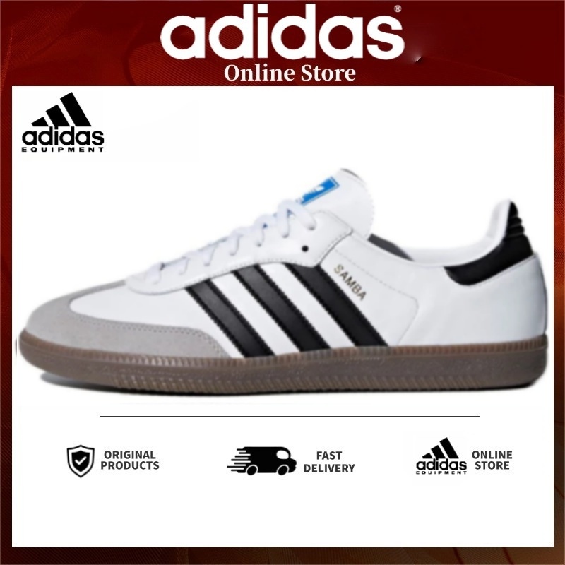 【100% legit 】ADlDAS Originals Samba OG Low Cut Unisex White Black ...