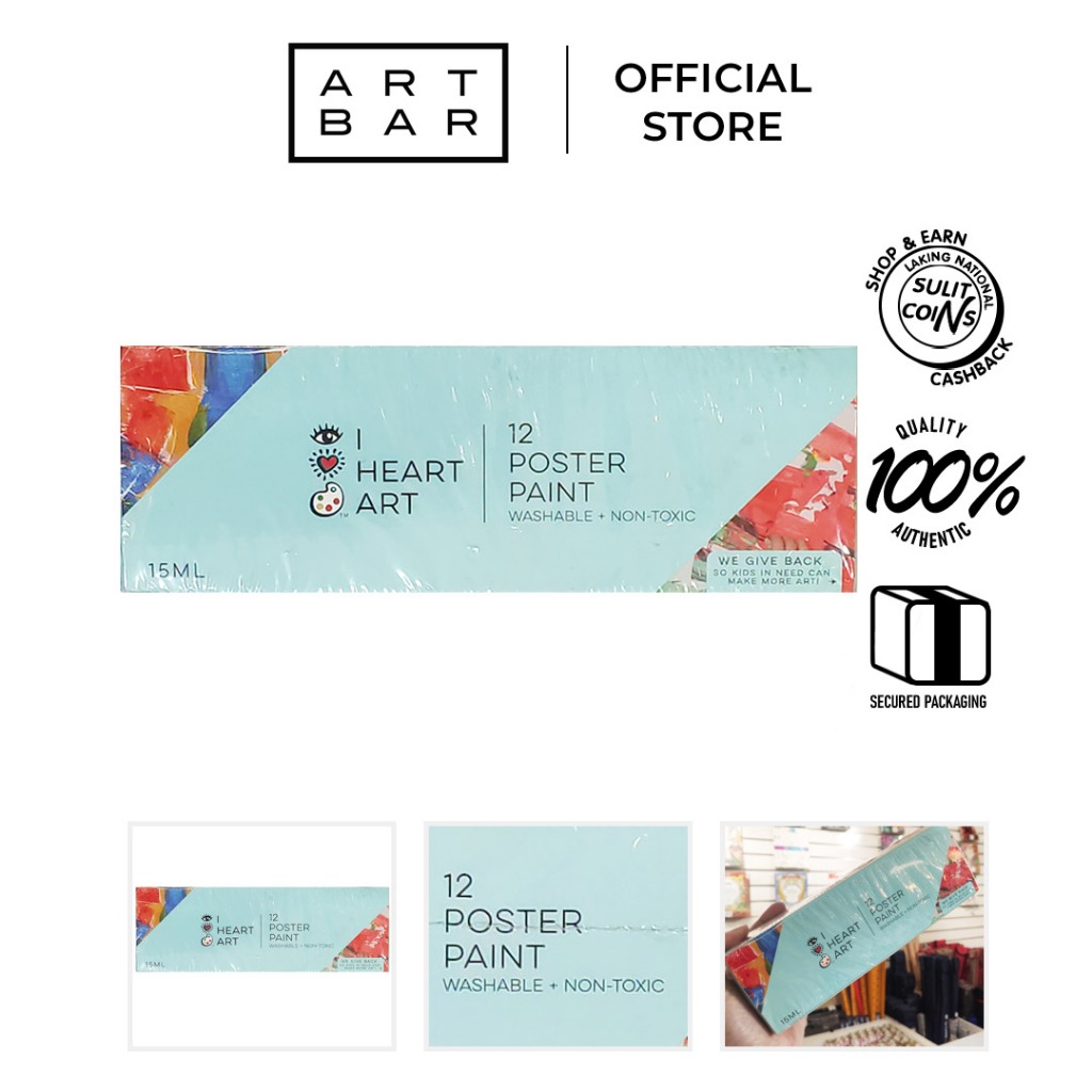 I Heart Art Poster Color 12 Colors 15ml | Shopee Philippines
