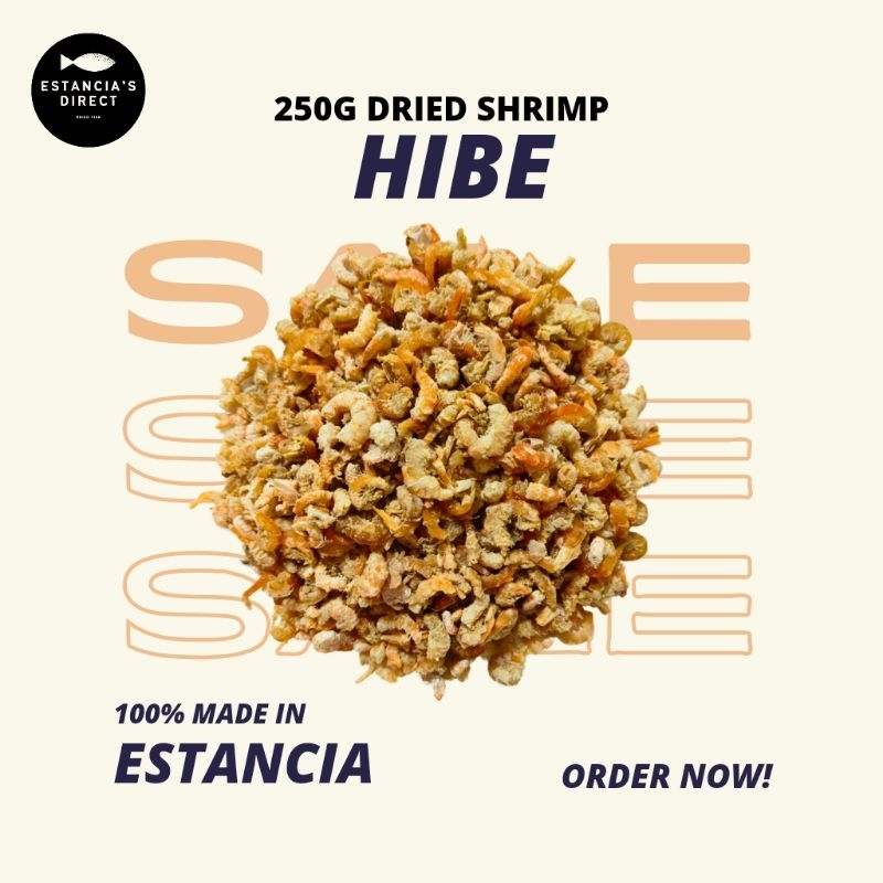 Dried Hibe / Shrimp from Estancia, Iloilo - 250g, Premium Quality, Sun ...