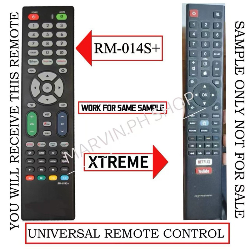 Ready to use Remote Control for Xtreme 100% Work Universal remote ...