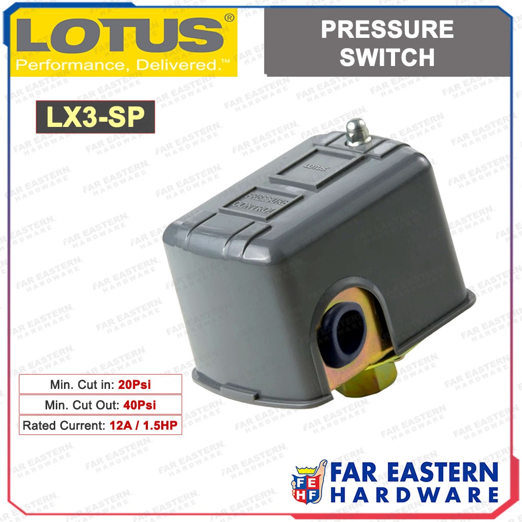 LOTUS Pressure Switch for Water Tank LX3-SP LTVAR | Shopee Philippines