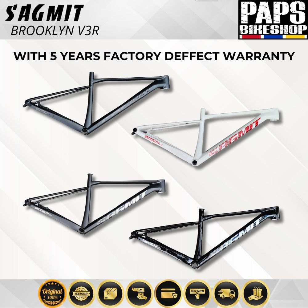 SAGMIT BROOKLYN V3R FRAME 5 YEAR FACTORY DEFFECT WARRANTY | Shopee ...