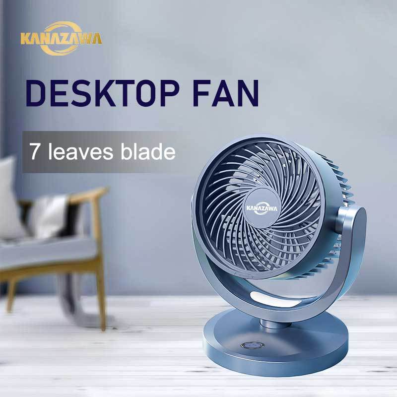 KANAZAWA 6 Inch Desktop Fan Wall Mounted/Desktop Dual-use With Night ...