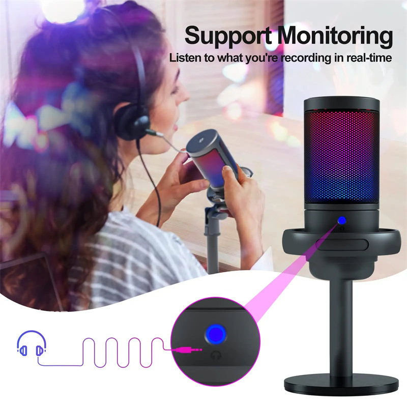 ME6S Microphone HD Sound Condenser Mic Ultra HD Sound with support for ...