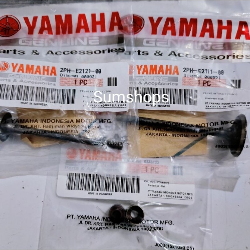 YAMAHA VALVE SEAL SET UMBRELLA MIO i125 INTAKE & EXHAUST VALVE KIT ...