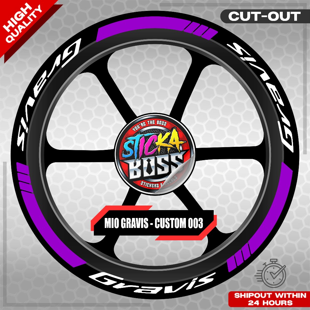 MIO GRAVIS MAG STICKER SET ( 2 MAGS ) - CUSTOM 003 | VINYL WATERPROOF ...