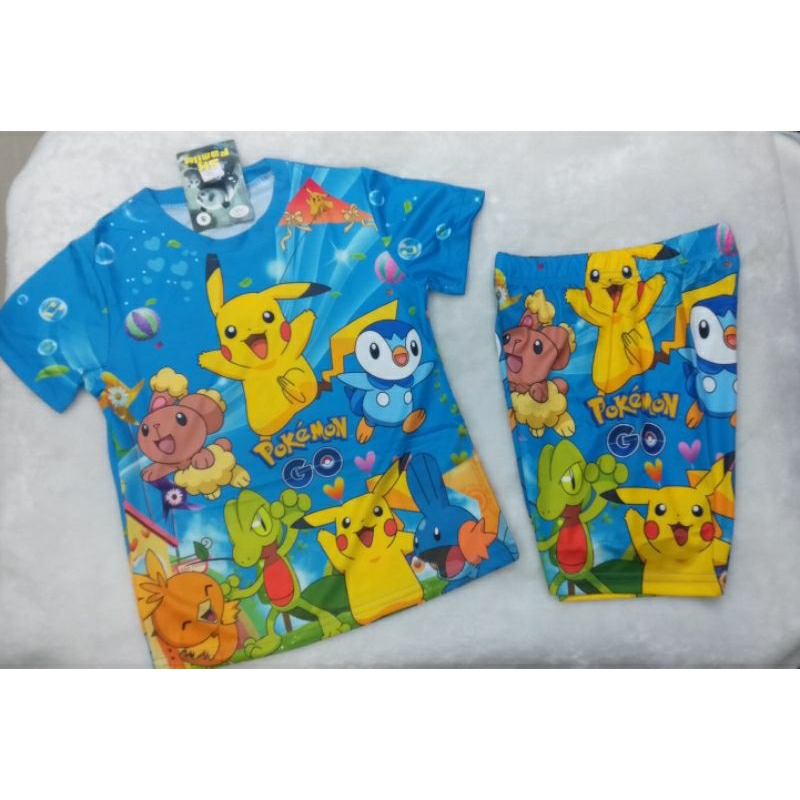 Pokèmon Go terno (shirt and shorts) | Shopee Philippines