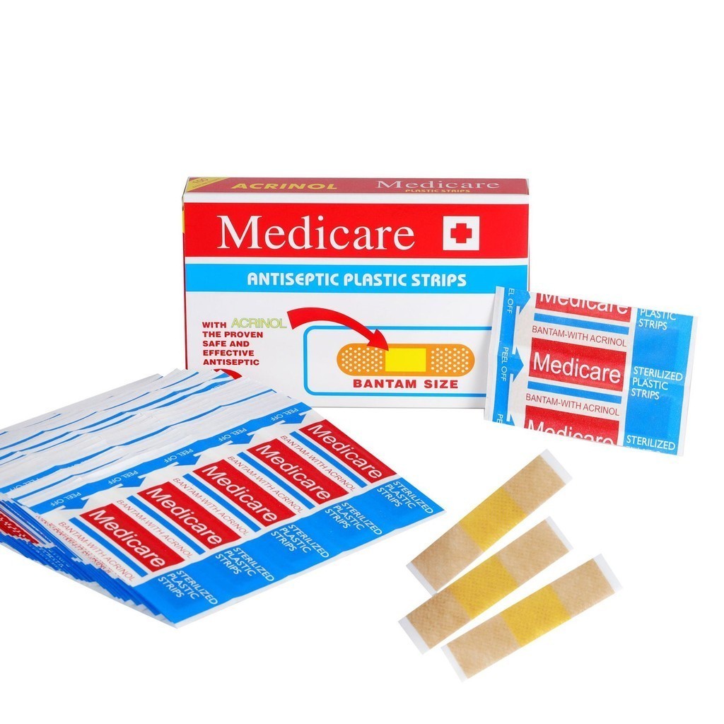 100Pcs Medicare Antiseptic Bandage Band Aid First Aid Kit Breathable ...