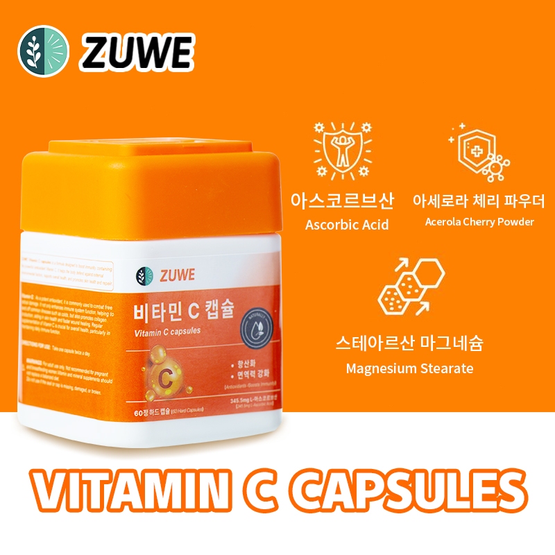 [ GET 3 ] ZUWE Ascorbic Acid Vitamin C Capsule Supplement Boost Immune ...
