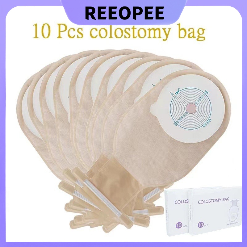 Reeopee 10Pcs 20-65mm Disposable Colostomy Bag Urostomy Bag Drainable ...