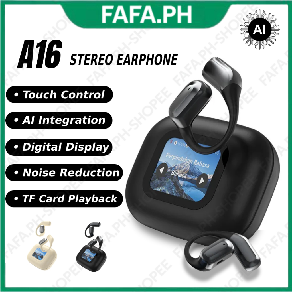 A16 AI Intelligence Translation Earbuds Noise Cancellation Gaming ...