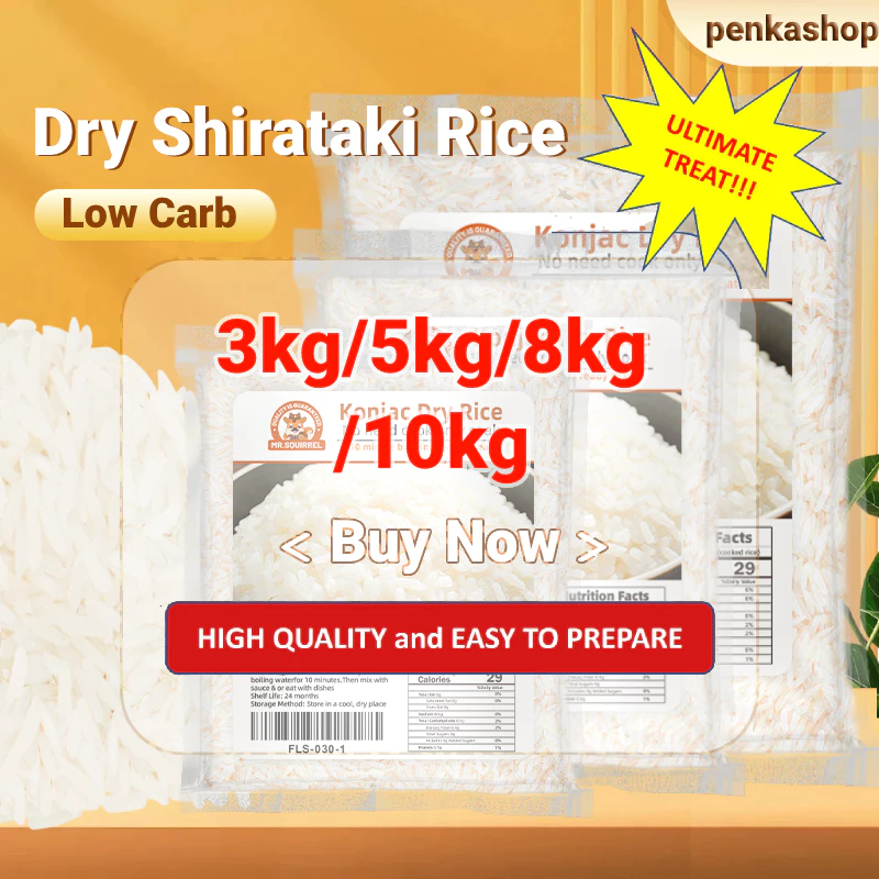 10KG Dry / Dry Shirataki Rice shirataki dried rice low carb japanese ...
