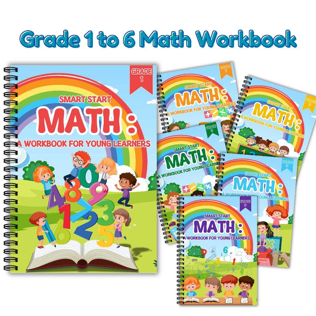 Grades 1 to 6 Math Workbook – Colored Educational Book for Young ...
