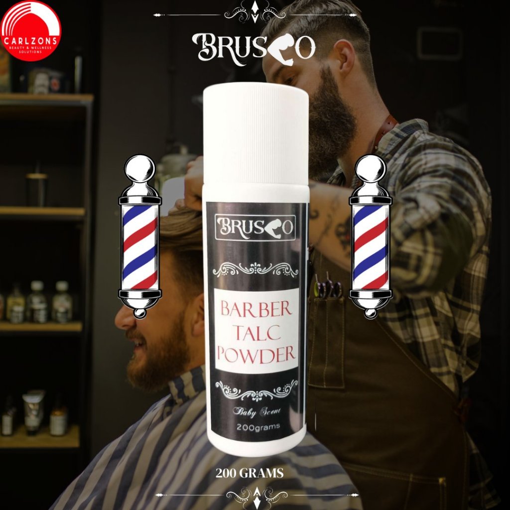 BRUSCO Barber Talcum Powder 200g | Shopee Philippines