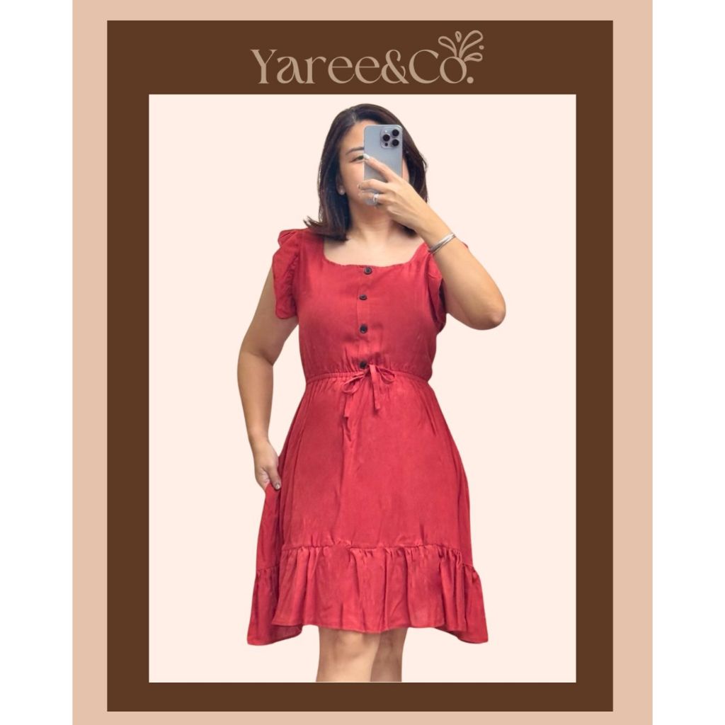 Yaree.CO Carmina Sleeveless Ruffles Dress for women | Shopee Philippines