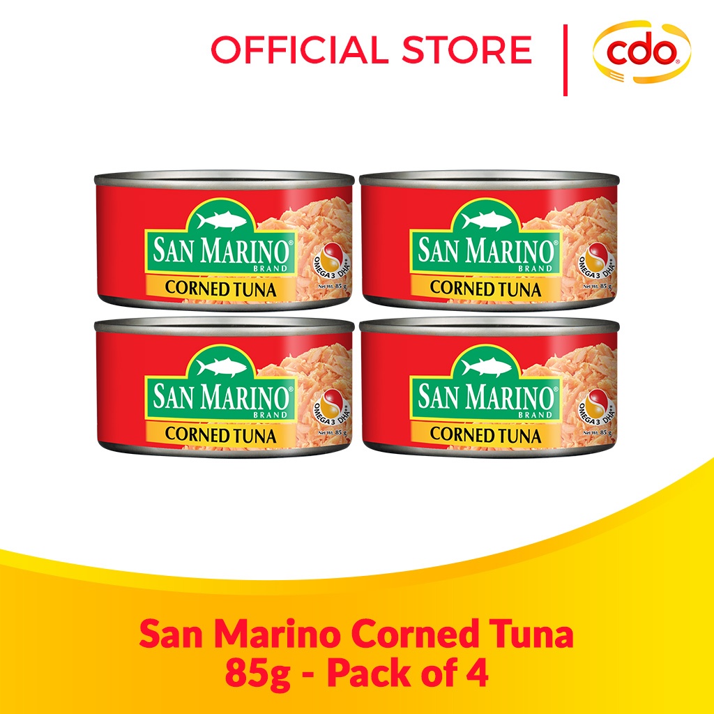 SAN MARINO Corned Tuna 85g - Pack of 4 | Shopee Philippines