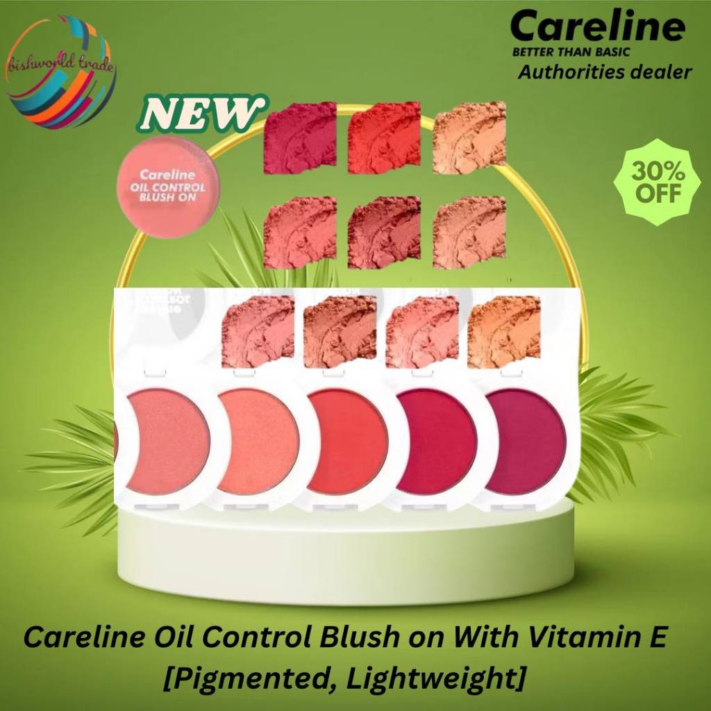 Careline Oil Control Blush on With Vitamin E [Pigmented, Lightweight ...