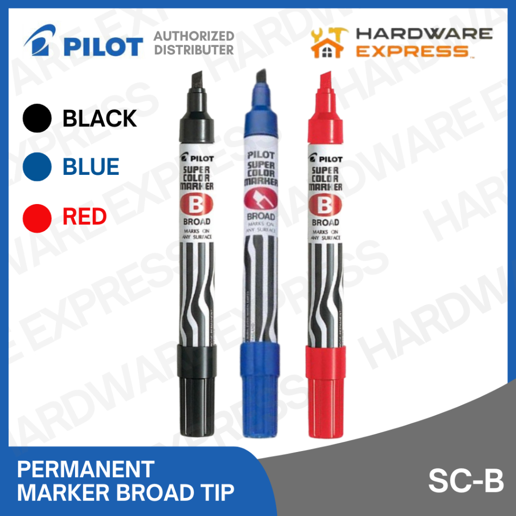 PILOT Permanent Marker BROAD TIP SC-B | Shopee Philippines