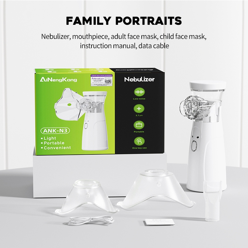 Portable Nebulizer Silent Mini Inhaler Ultrasonic Automatic Asthma ...