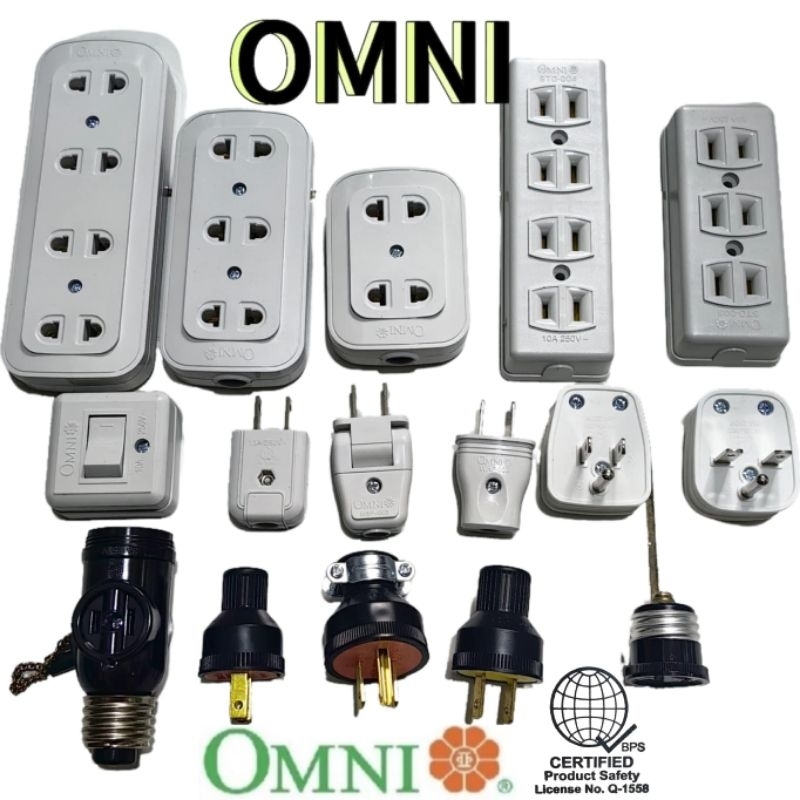 OMNI OUTLET /SNAP SWITCH/ PULL CHAIN SOCKET / HEAVY DUTY REGULAR RUBBER ...