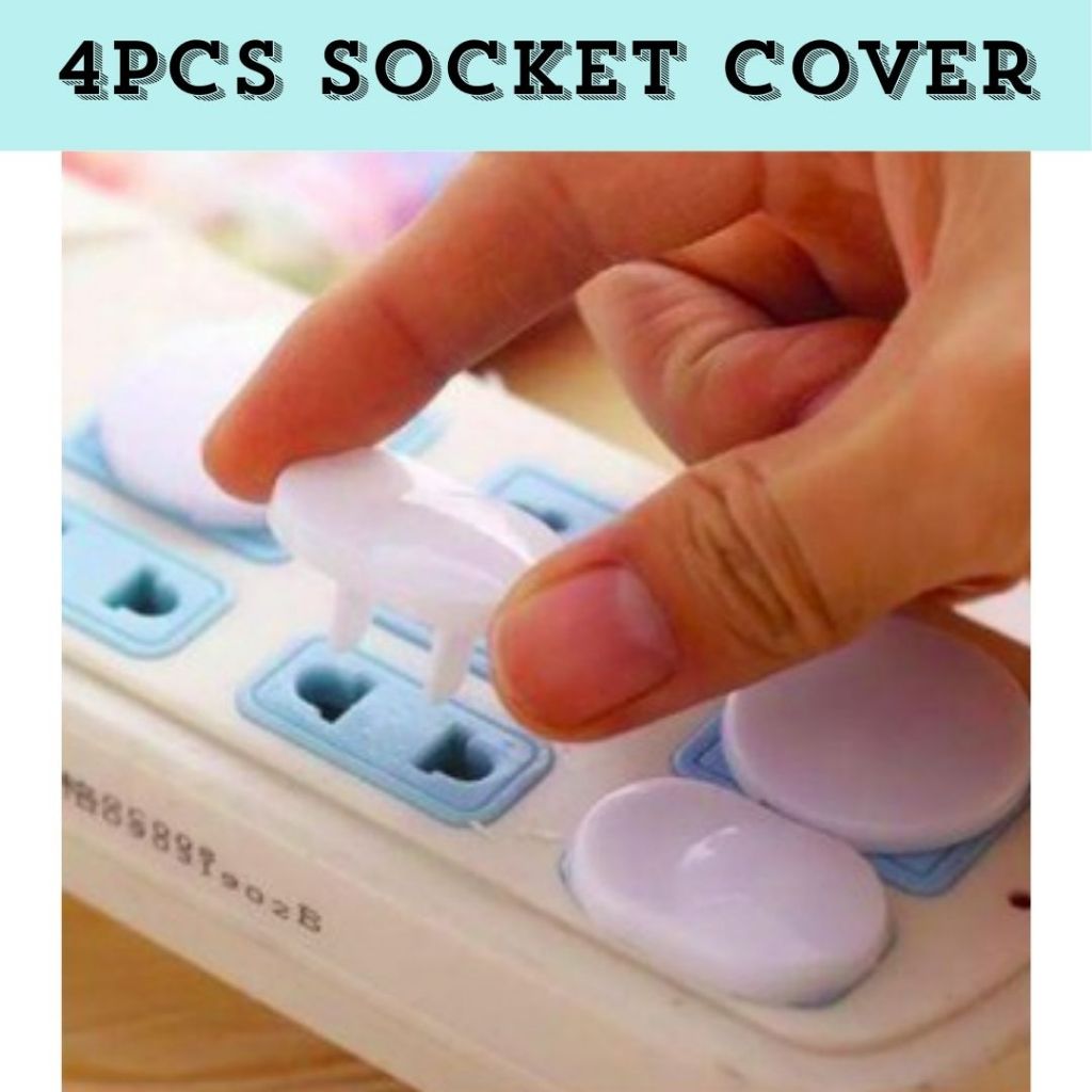 TFL 4pc Electric Socket Outlet Plug Power Protection Security Baby Kid ...
