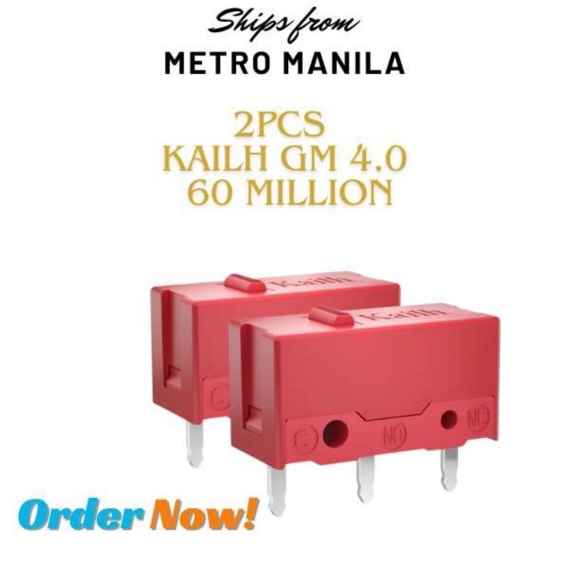 2 PCS KAILH GAMING MOUSE SWITCH / CLICKER 60 MILLION TIMES | Shopee ...