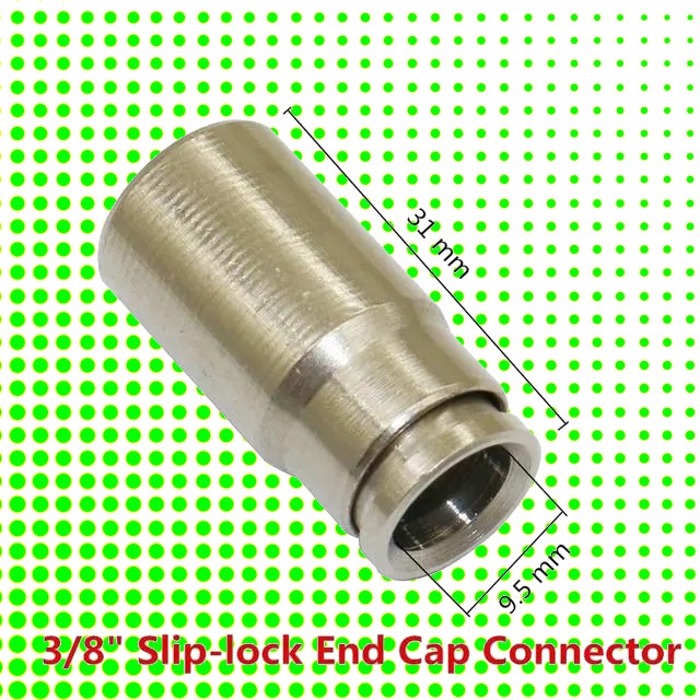 High pressure Fogging End Cap 3/8 Inch Slip Lock connector 1000 PSI ...